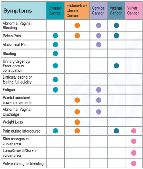 Symptoms & Risks for Gynecologic Cancers - Ovarian Cancer Project